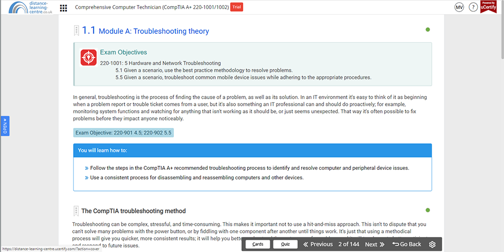 CompTIA A+ Certification Course | Distance Learning Centre